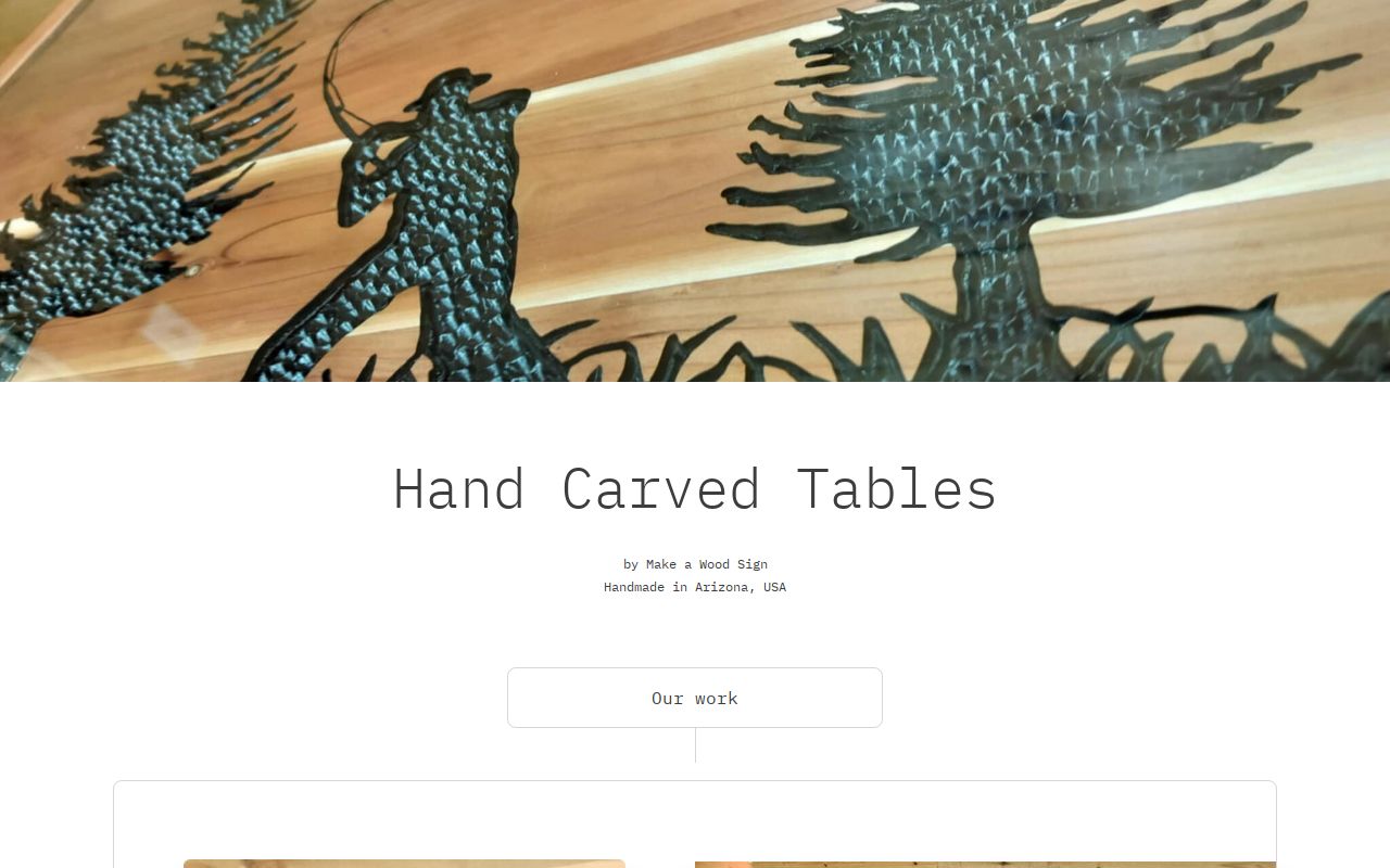 Hand Carved Tables